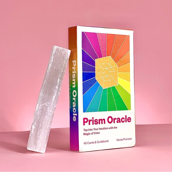 Accents | New Colorful Geometric Prism Oracle Deck Tarot Divination Tool W Selenite Wand | Poshmark